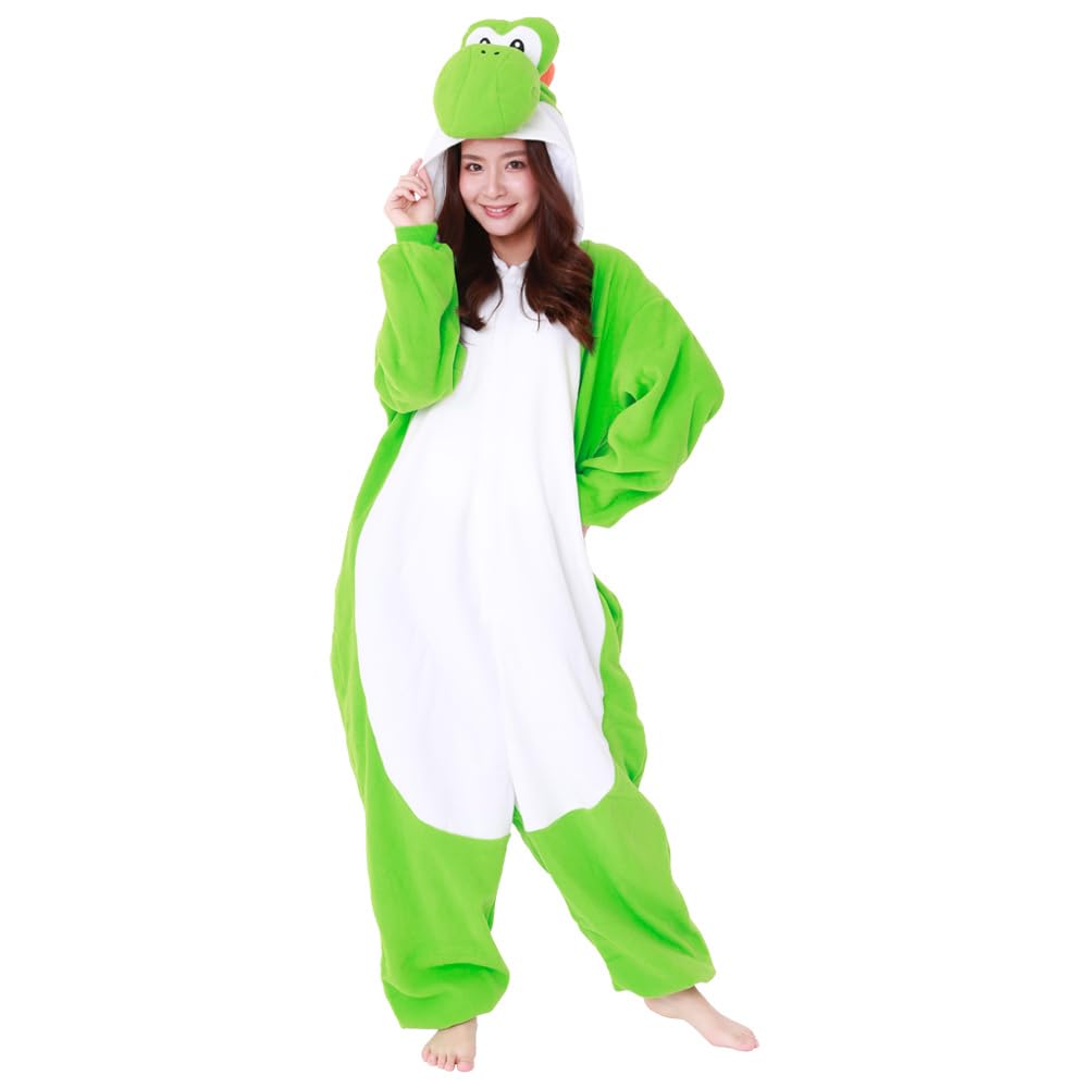 Buy SAZAC Kigurumi Super Mario Bros. Yoshi - Onesie Jumpsuit Halloween ...