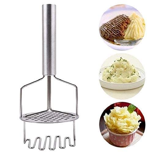 Buy Crevita 2 Layers Stainless Steel Hand Press Potato Masher for Dal ...