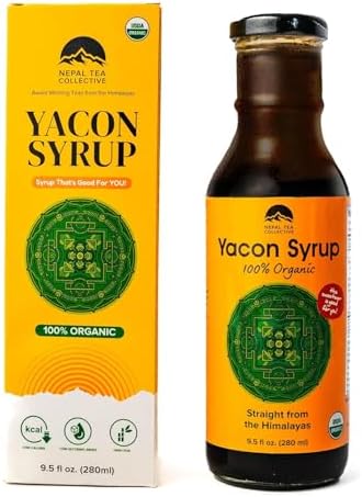 Amazon.com : Nepal Tea Yacon Syrup 100% Organic, 9.5 Fl Oz Glass Bottle ...