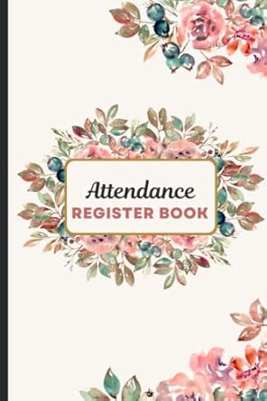 Attendance Register Book A5: Small Attendance Chart with Space for 30 Names for Schools ...