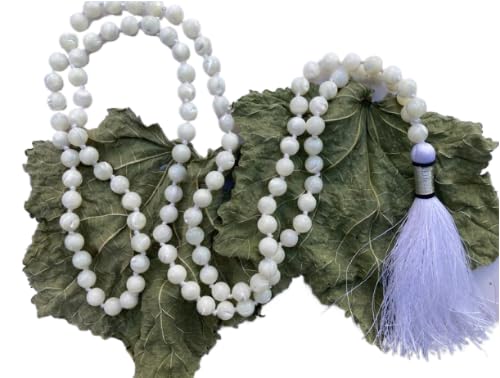 DeepMines Pearl Moti Mala Original Certifed White Pearl Rosary 8mm ...