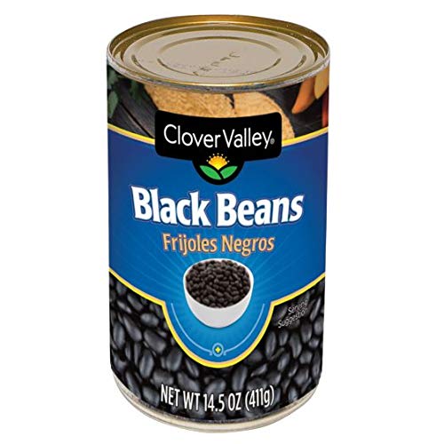 Amazon.com : (4) 15.5 oz cans Clover Valley BLACK BEANS (Frijoles ...
