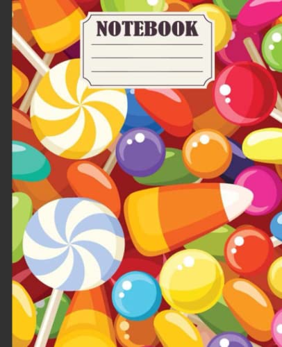 『Glorious Candy Notebook: Candy Composition Notebook Journal with ...