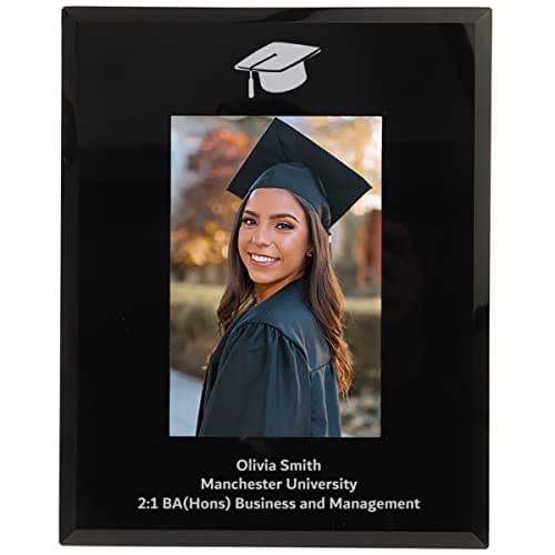 Personalised Graduation Photo Frame Graduate Hat Graduation frame 6x4 ...