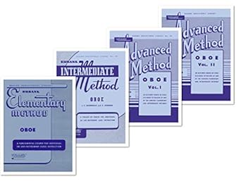 Rubank Methods for Oboe Books Set (4 Books) - Elementary Method, Intermediate Method, Advanced ...