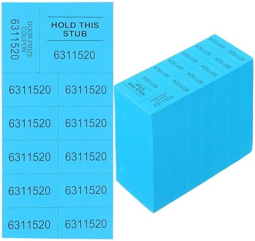 Amazon.com: Kosiz 504 Sheets Raffle Auction Tickets with 10 Bid Numbers ...
