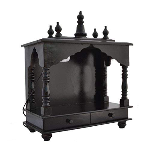 HomeCrafts Handpainted Wooden Home Temple with Doors, : Amazon.in: Home ...