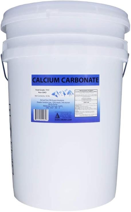 Amazon.com: Duda Energy Food Grade Calcium Carbonate Powder, 50 lb ...