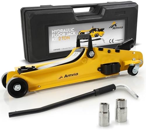Floor Jack Kit 2 Ton with Case (4,400 lbs) | Car Jack Kit - Hydraulic ...