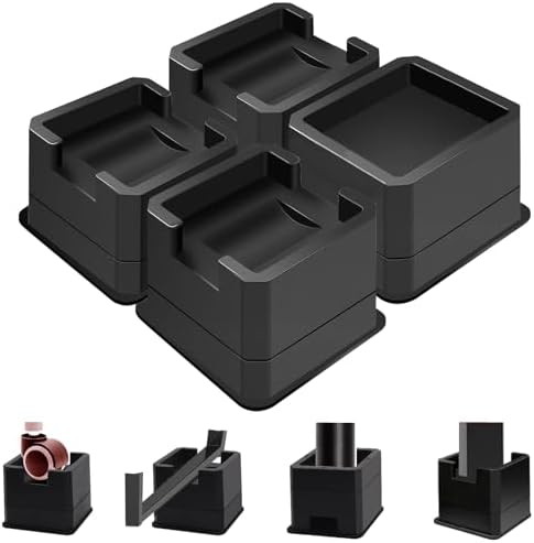 Amazon.com: MUADUTYY Bed Risers 2 Inch Heavy Duty Durable Plastic ...