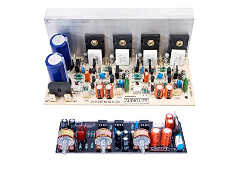 AUDIO LITE 200 Watt Stereo Amplifier Board Using 2SC5200 + 2SA1943 ...