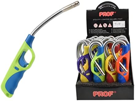 PROF Flexible Neck Refillable Safety Gas Clicker Lighter | Candle ...