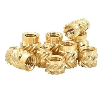 Brass Hot Melt Insert Nut For 3D Printer M1 M2 M2.5 M3 M4 M5 M6 M8 Knurled Thread Heat Injection ...
