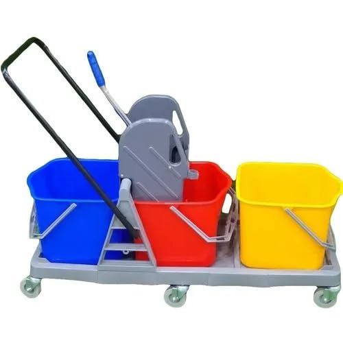 Medisky 3 Mop Winger Trolley System for Hospital Cleaning | Bucket Mop ...