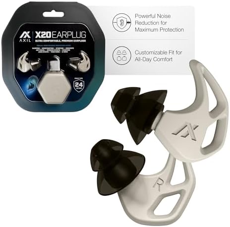 Amazon.com: AXIL X20 Noise Reduction Ear Plugs - Bone - Customizable ...