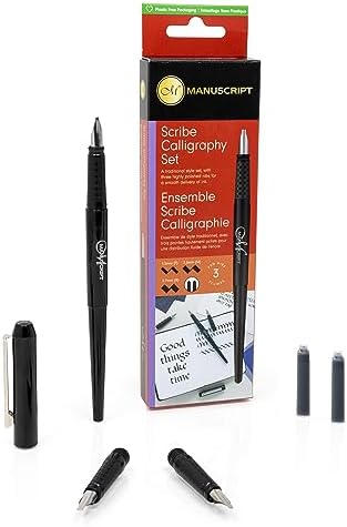 MANUSCRIPT Scribe Calligraphy Writing Pen Set - Traditional Set with 3 ...
