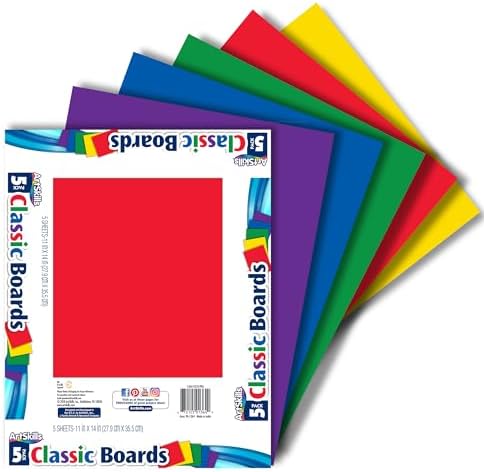 Amazon.com: ArtSkills 11" x 14" Poster Board, School and Craft Supplies ...