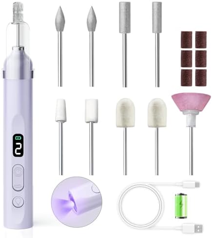 Amazon.com: TUOBEO Cordless Nail Drill Electric Rechargeable File Kit ...