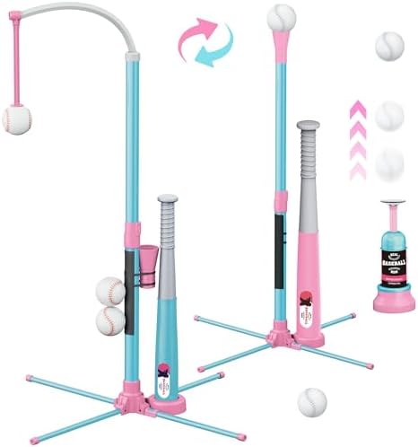 Amazon.com: Surelect 3-in-1 T Ball Set for Kids, Adjustable Height ...