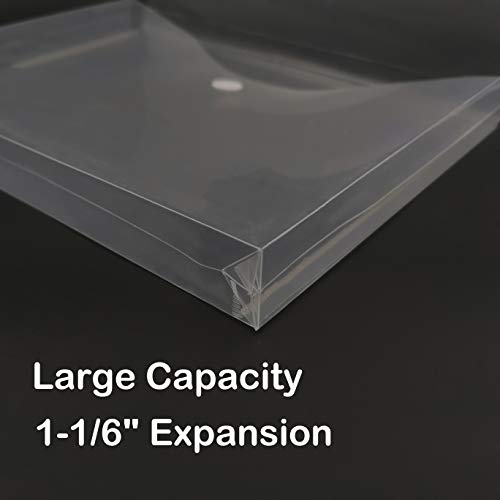 Snapklik.com : FANWU 12 Pack Clear Plastic Envelopes Reusable ...