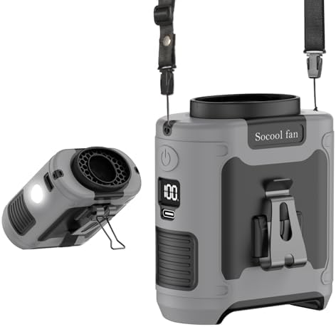 Amazon.com: Cooling Waist Fan w/Steel Clip and Silicone Sleeve, Under ...