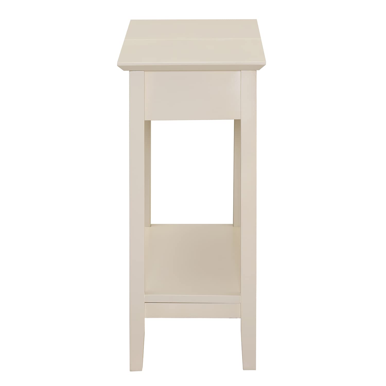Naomi Home Roxy Narrow End Table with Storage, Flip Top Narrow Side ...
