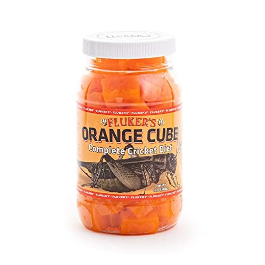 Fluker's Orange Cube Complete Cricket Diet, Gut Load Food for Feeder ...