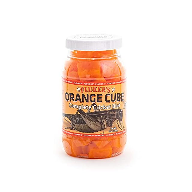 Fluker's Orange Cube Complete Cricket Diet, Gut Load Food for Feeder ...