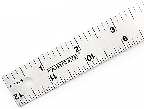 Amazon.com: Fairgate 12" Standard Aluminum English Ruler 20-112 : Tools ...