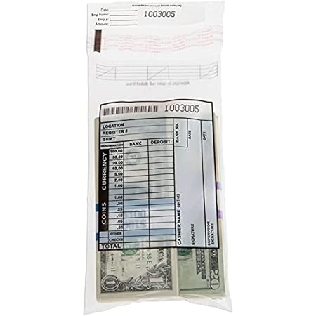 Amazon.com : BankSupplies Cash Transmittal Bags | Tamper Evident | 6W x ...
