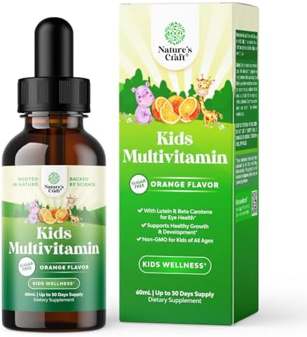 Amazon.com: Sugar Free Liquid Multivitamin for Kids - High Absorption ...