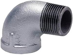 Amazon.com: 1" FNPT x MNPT Galvanized 90 Degree Street Elbow ...