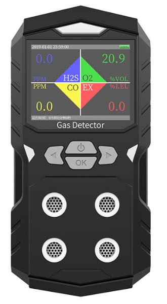 PLT-850 4 in 1 Gas Detector EX-CO-O2-H2S: Amazon.com: Industrial ...