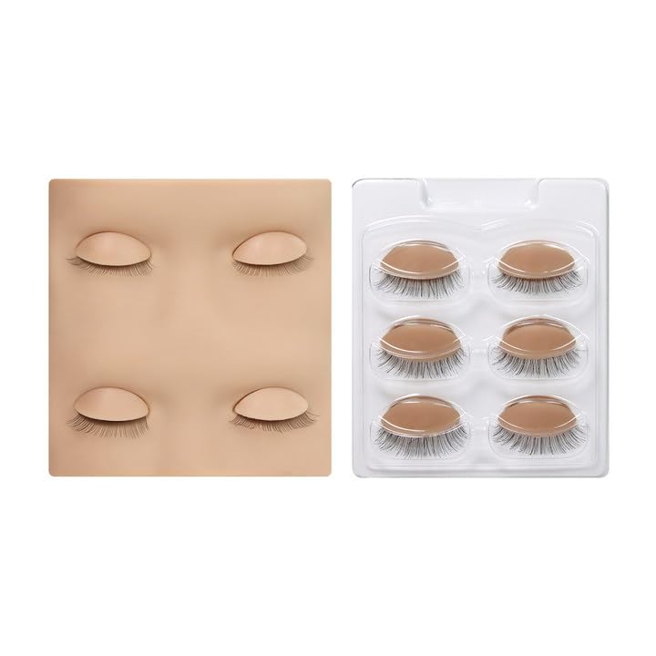 ANNAFRIS Eyelashes Extension Mannequin Head Replaced Eyelids Mannequin ...