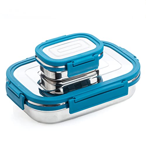 Jony 2 Containers Stainless Steel, Sealed Leakage Proof Durable Perfect ...