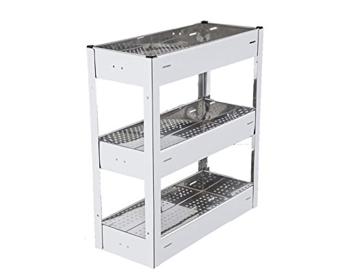 Glossy Stainless Steel Fix Pull-Out (17 x 8 X 22 Inches) : Amazon.in ...