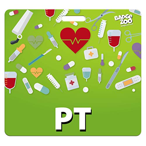 PT Badge Buddy Light Green Horizontal Heavy Duty with Medical - Want It All