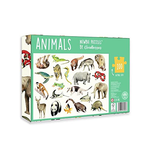 Cloudberries Animals Puzzle, 100 Piece Puzzles for Kids, Modern 100 ...