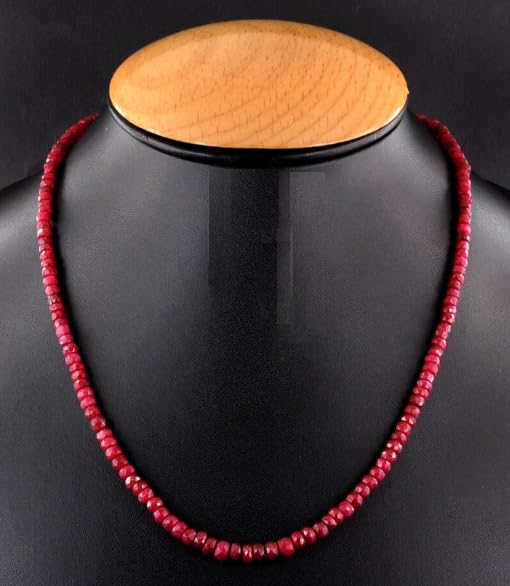 GemsTech Ruby Mala Original Certified Natural & Rare Ruby Stone Mala ...
