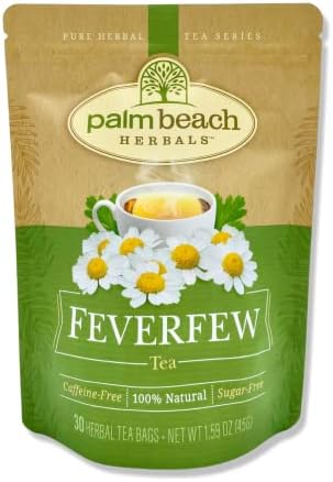 Amazon.com : Feverfew Tea - Pure Herbal Tea Series by Palm Beach ...