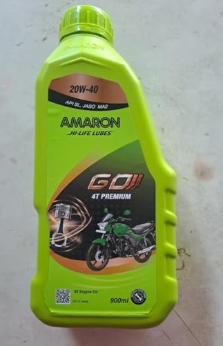 OM Auto Amaron 4T Engine Oil, 900 ml, Pack of 1-20W 40, API SL JASO2 ...