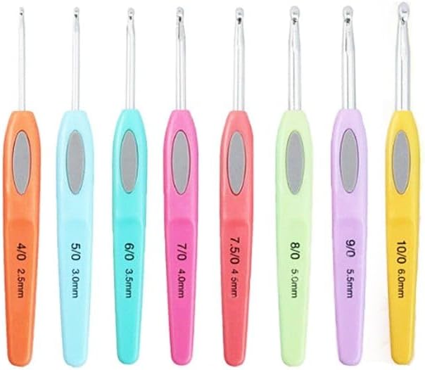 AIMALL 8X RSI Sewing Tool Crochet Hooks Kit Yarn Knitting Needles ...