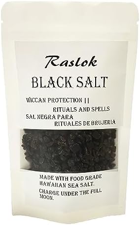 Amazon.com : Raslok Black Salt for Wiccan Protection Rituals | Sal ...