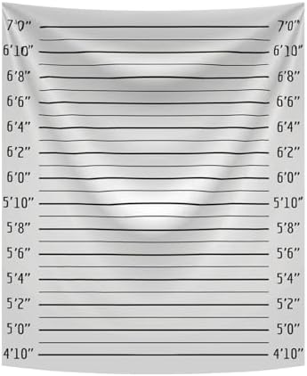 Amazon.com : 5X7FT Fabric Police Lineup Photography Backdrop Mugshot ...