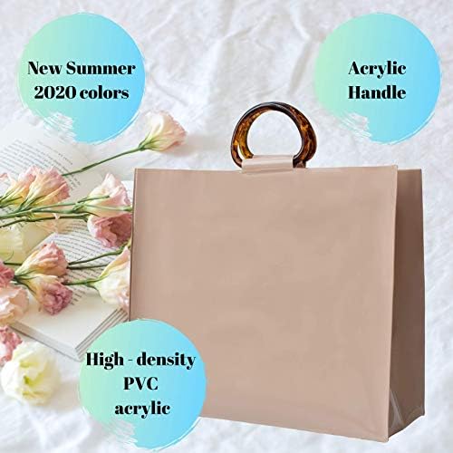 Amazon.com: Designer Plastic purses and handbags - Vynyl Clear ...