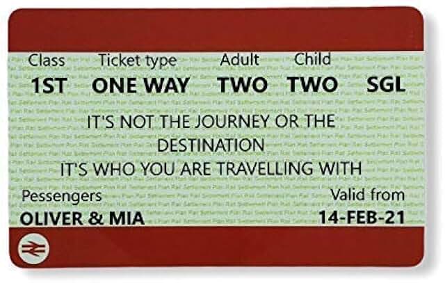 Amazon.co.uk: personalised train ticket