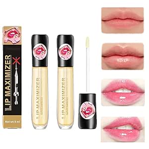Amazon.com: 2 piezas de brillo labial voluminoso, labios hidratantes ...