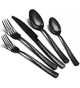 Amazon.com | 40-Piece Silverware Set, Heavy Duty Stainless Steel ...