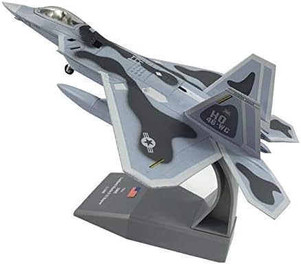 QIDS 1/100 Scale Airplane Model Toys Usa F 22 F22 Raptor Fighter ...