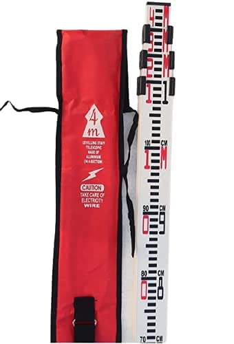 Aluminum Leveling Staff - 4m 4 Sections - Light Weight – Free Canvas ...